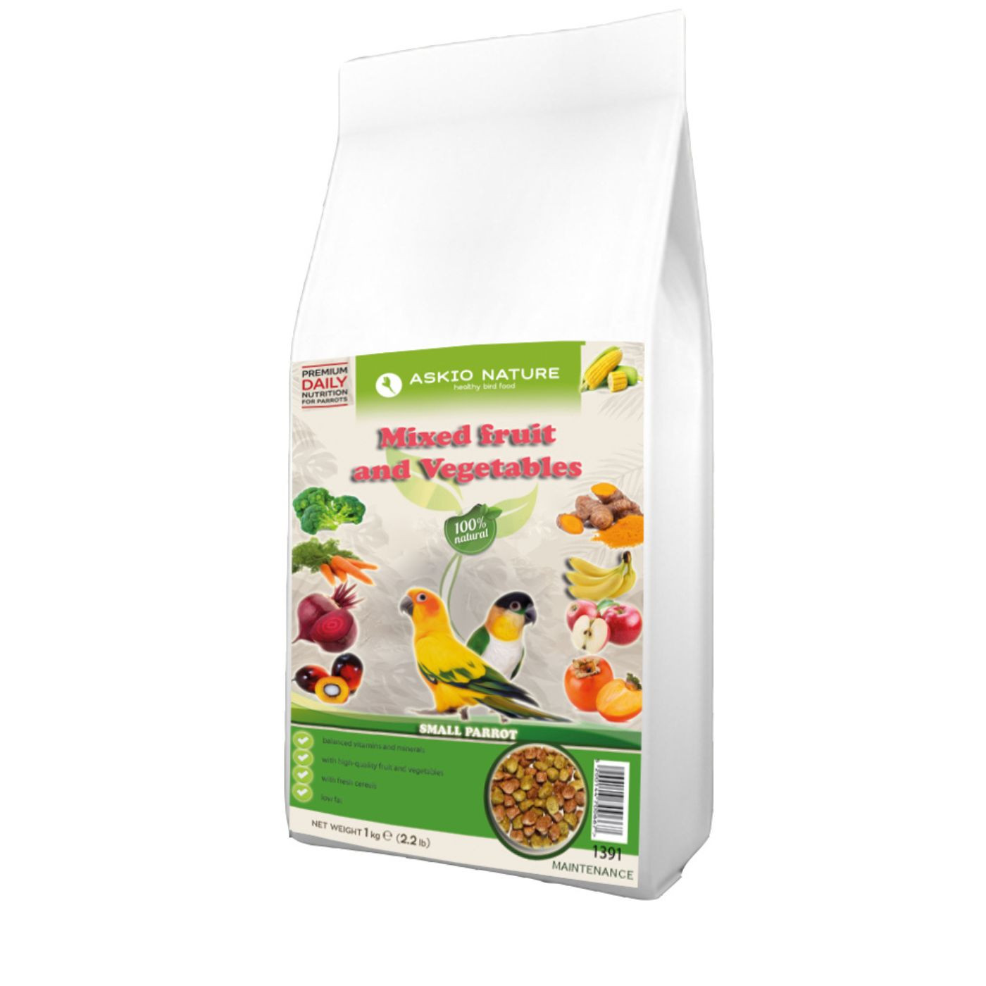 Askio Nature Complete Parrot Food & Pellets from Parrot Essentials