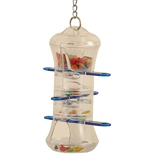 Buy Tug N Slide Foraging Tower Parrot Toy- Parrot Essentials