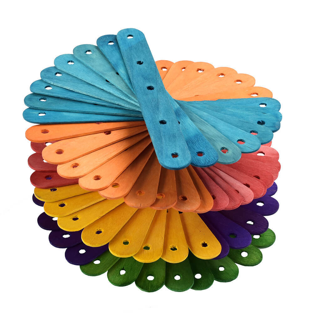 Coloured Sticks Parrot Toy Parts - 50 | Parrot Essentials