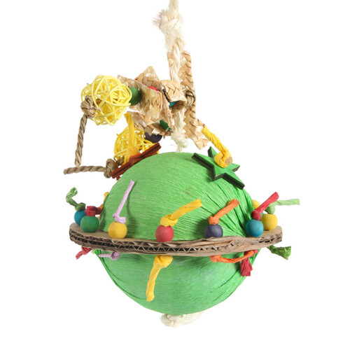 UFO Parrot Pinata Chewable Foraging Parrot Toy