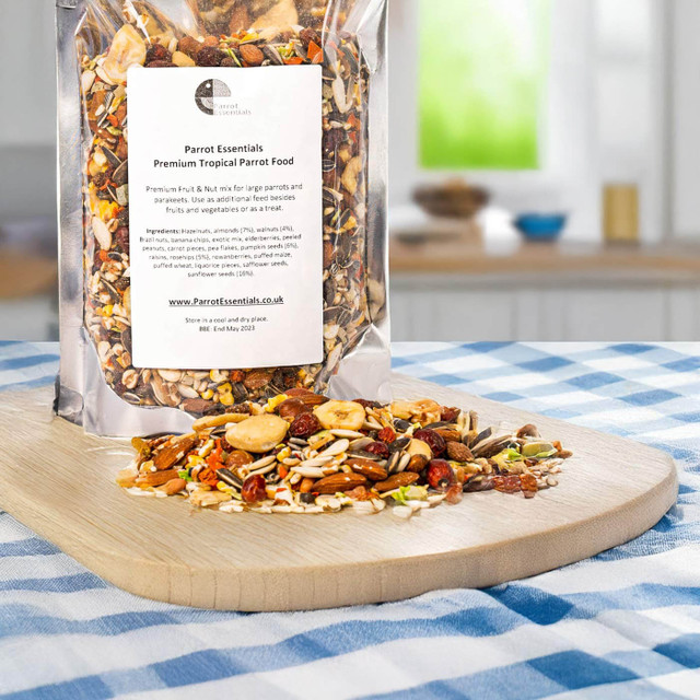 Premium Tropical Parrot Food Seed mix with Fruit and Nuts
