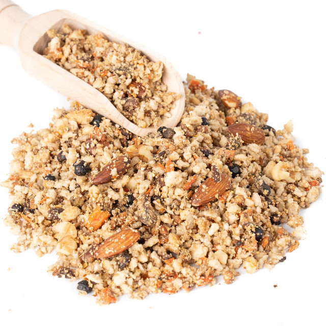 Coarse Soft Bird Food for Parrots with Fruit & Nuts