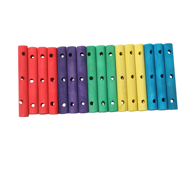 Coloured Wood Dowel Parrot Toy Parts | Parrot Essentials