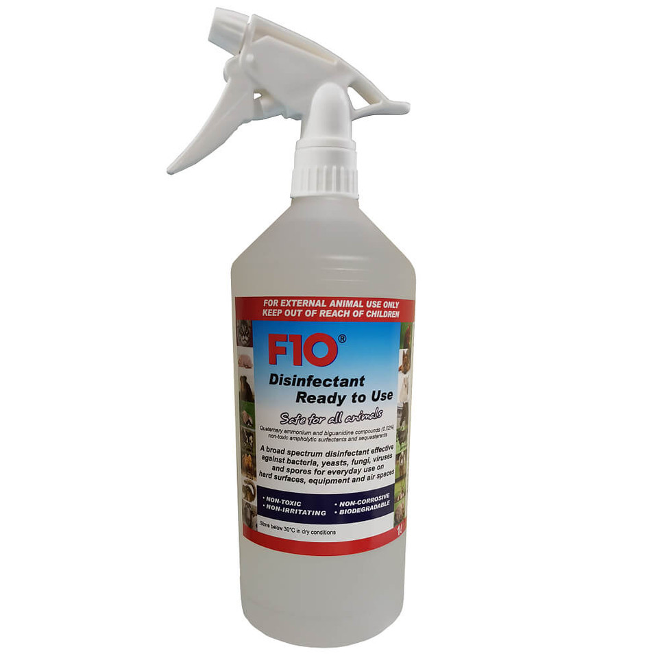 F10 Avian Disinfectant Ready to Use Spray or Refill