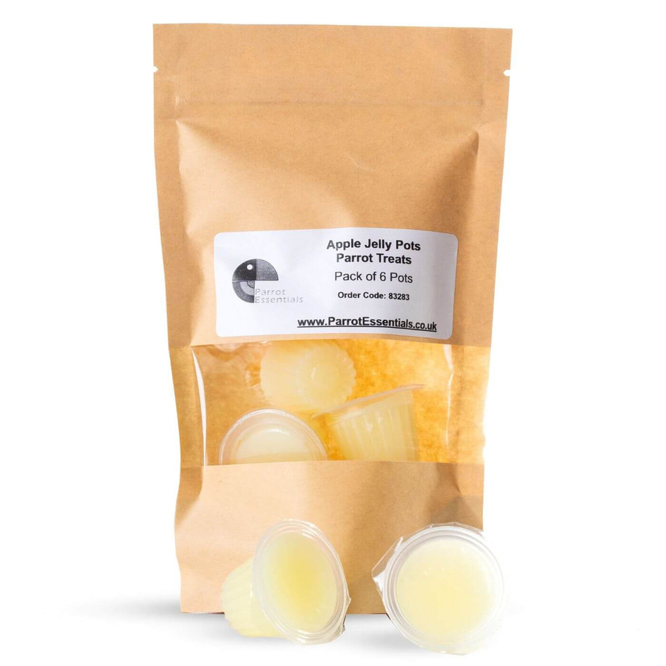 Peach Jelly Parrot Treat Cups - Fruit Flavour - 6pk