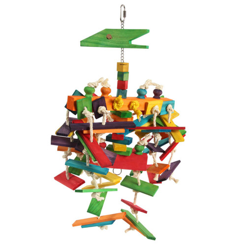 Wood & Rope Pterodactyl Natural Parrot Toy