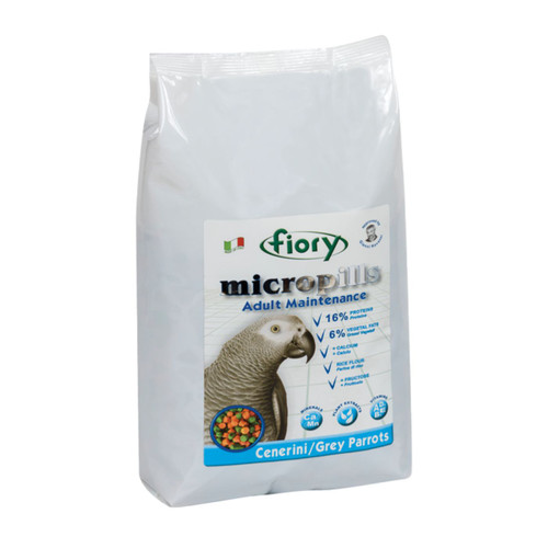 Adult Maintenance Food Fiory Micropills African Greys