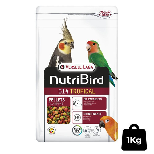 NutriBird G14 Tropical Pellets Food - Parrot Essentials