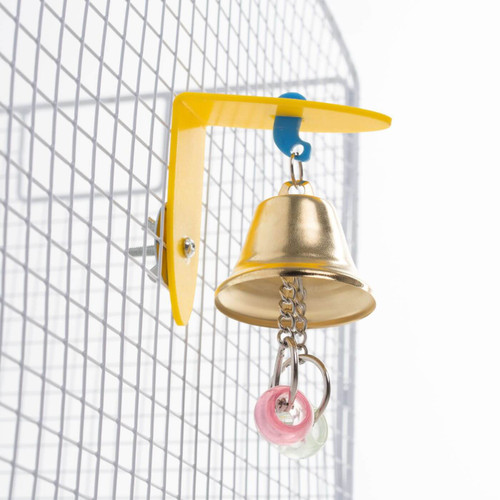 Chiming Interactive Bell Toy for Bird Cages - Parrot Essentials