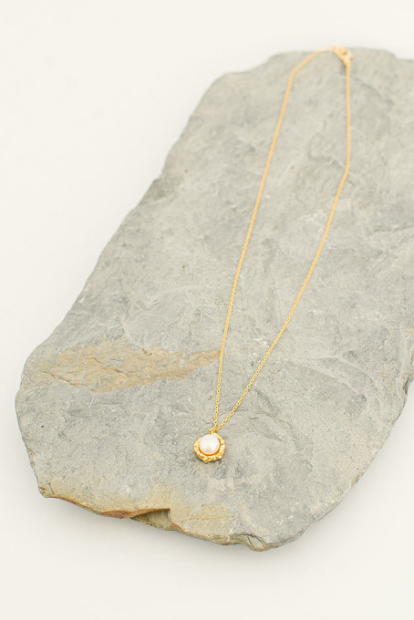 Katrina Pearl Necklace, Gold Plated