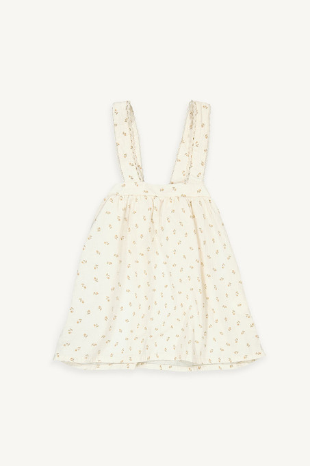 Mini Olive | Dana Pinafore Dress, Cherry