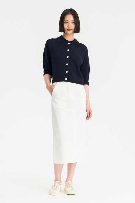 Alice Cotton Skirt, Ivory