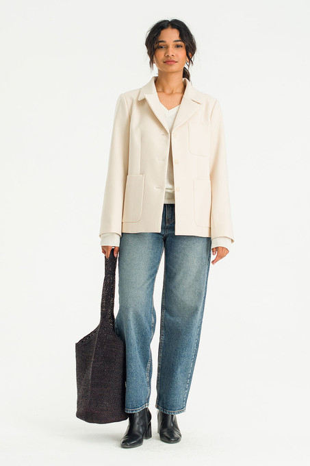 Bella Three Pocket Jacket, Beige