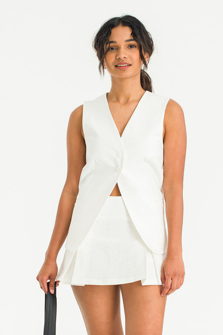 Marcia Smart Vest, White