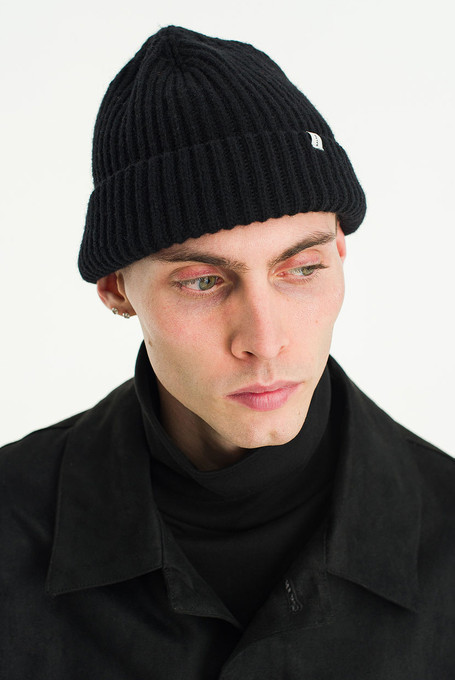 Menswear | Wool Beanie, Black