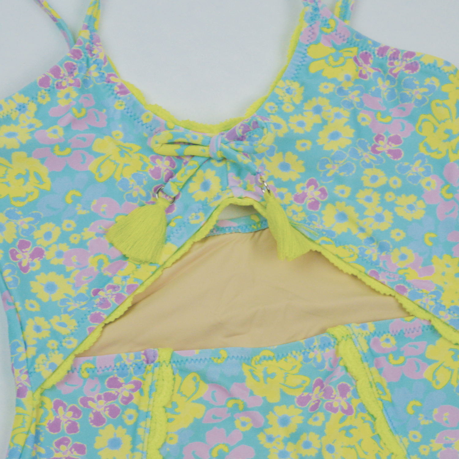 Crochet Floral Girls One Piece Swimsuit 4-14 - Shade Critters