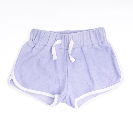 Purple Terry Girls Drawstring Short 3-14 - Shade Critters