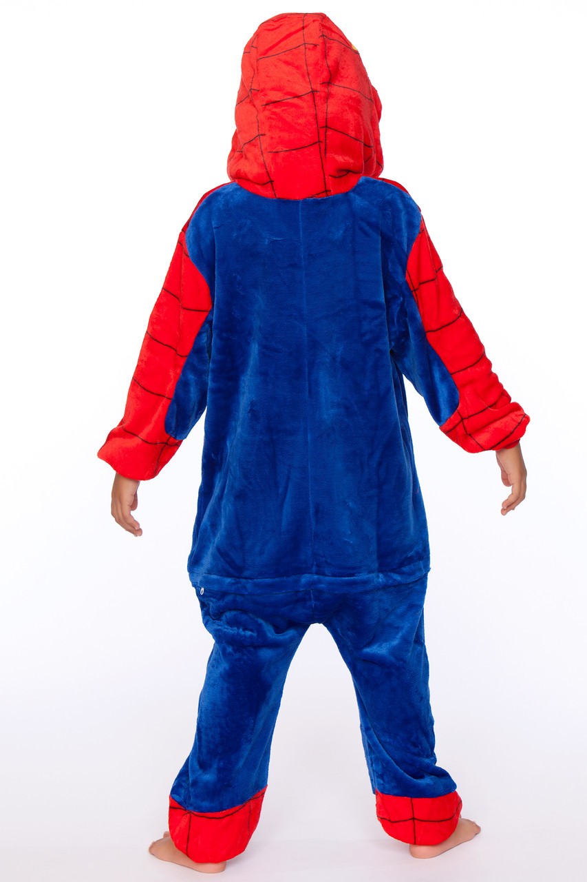 Comfy Be Wicked Red/Blue Spiderman Superhero Hero Unisex Kids Childrens ...