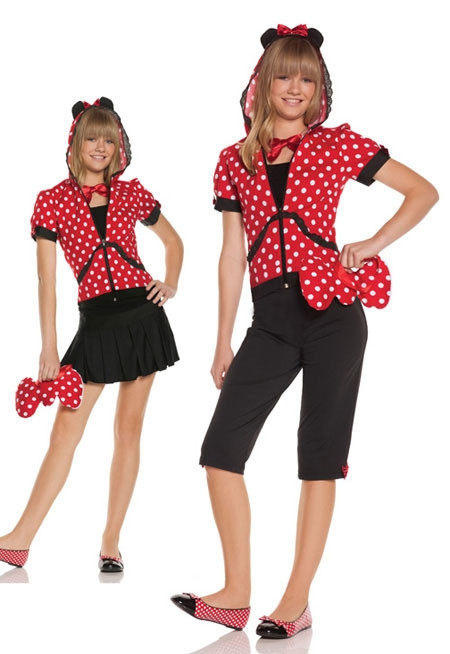 Elegant Moments Red Black White Tween Teenager Juniors Girls Miss Mouse ...