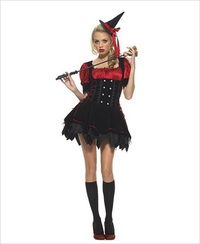 Sexy Leg Avenue Black Red Love Spell Witch Costume