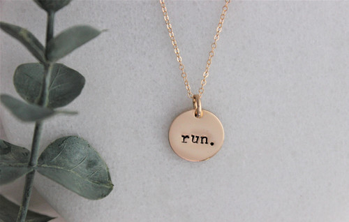 run. necklace | gold or silver - malisay designs