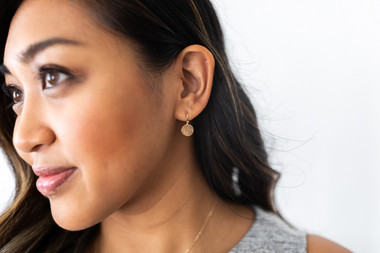 Charity French Hook Earrings gold or silver malisay designs