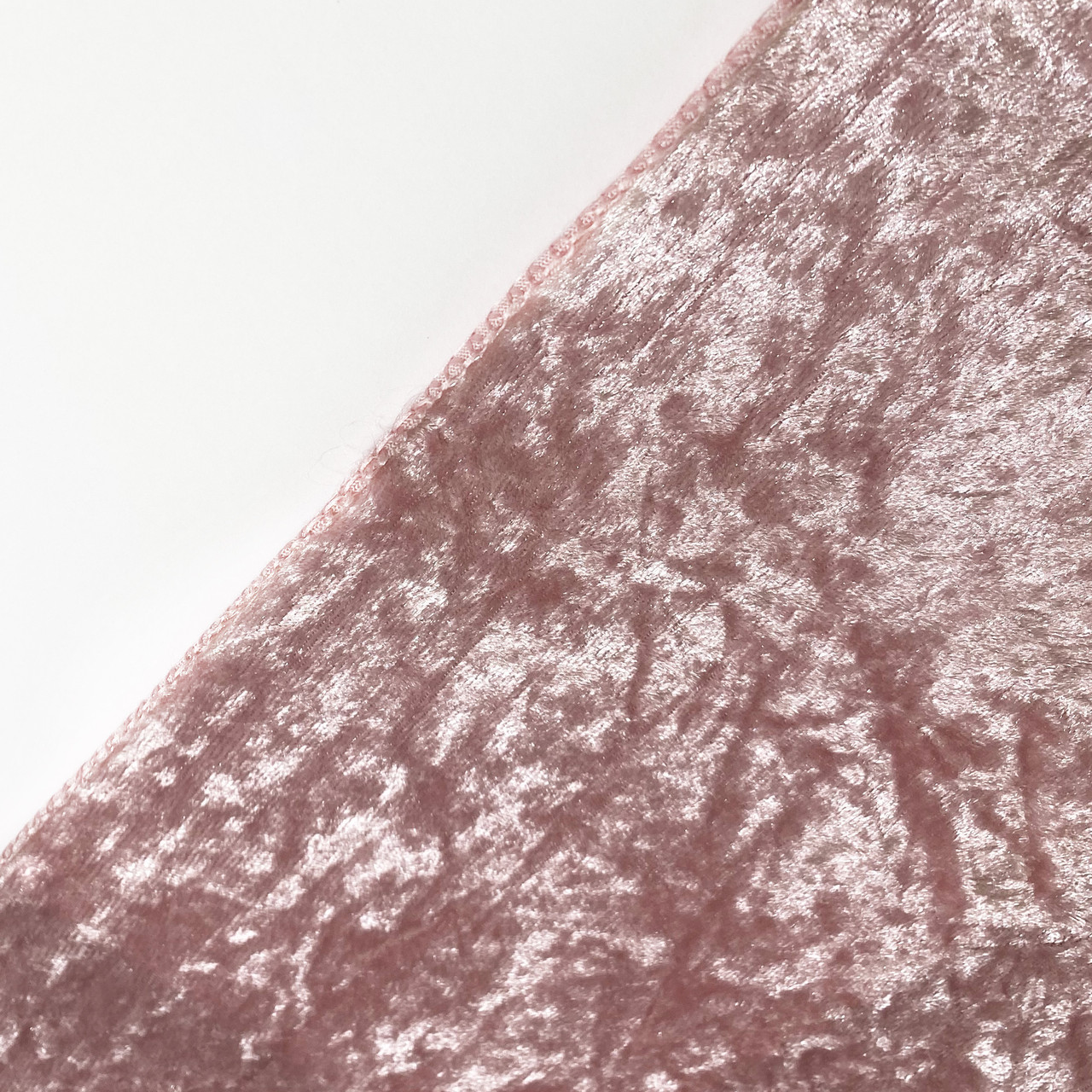 120 Inch Round Crushed Velvet Tablecloth Blush