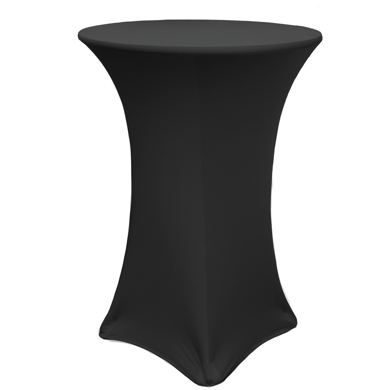 36 Inch Highboy Cocktail Round Stretch Spandex Table Cover Black - Your ...