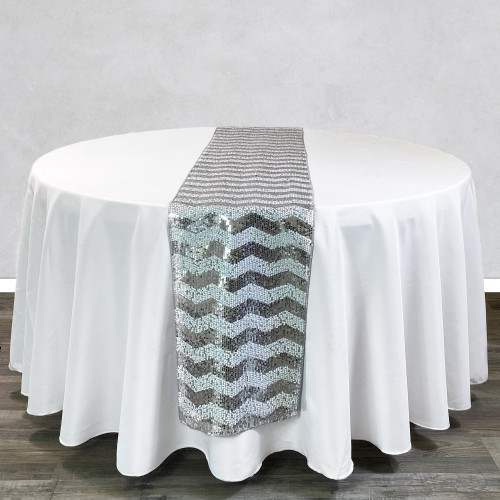 Chevron Sequin Runners | Bold Wedding Decor