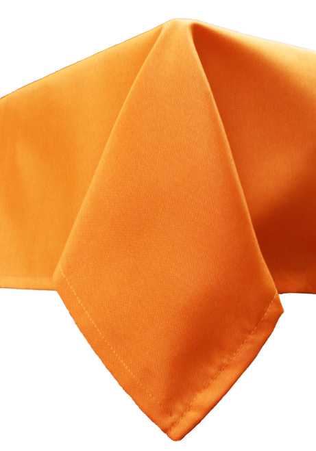 Orange Tablecloths, Chair Sashes and Napkins | Wholesale Table Linens