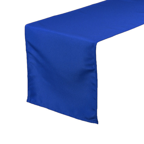 14 x 108 Inch Polyester Table Runner Royal Blue - Your Chair Covers Inc.