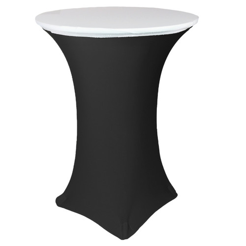 30 Inch Stretch Spandex Table Topper/Cap White
