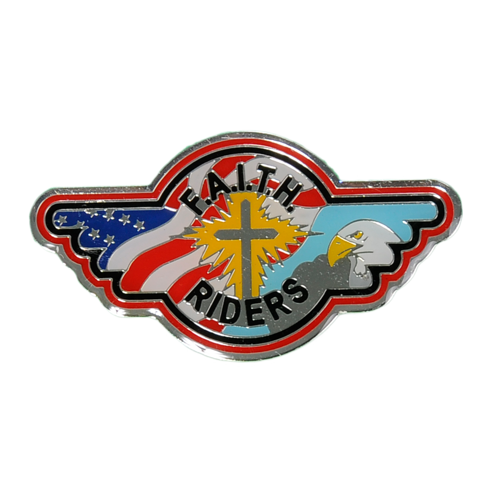 F.A.I.T.H. Rider Logo Pin - F.A.I.T.H. Riders