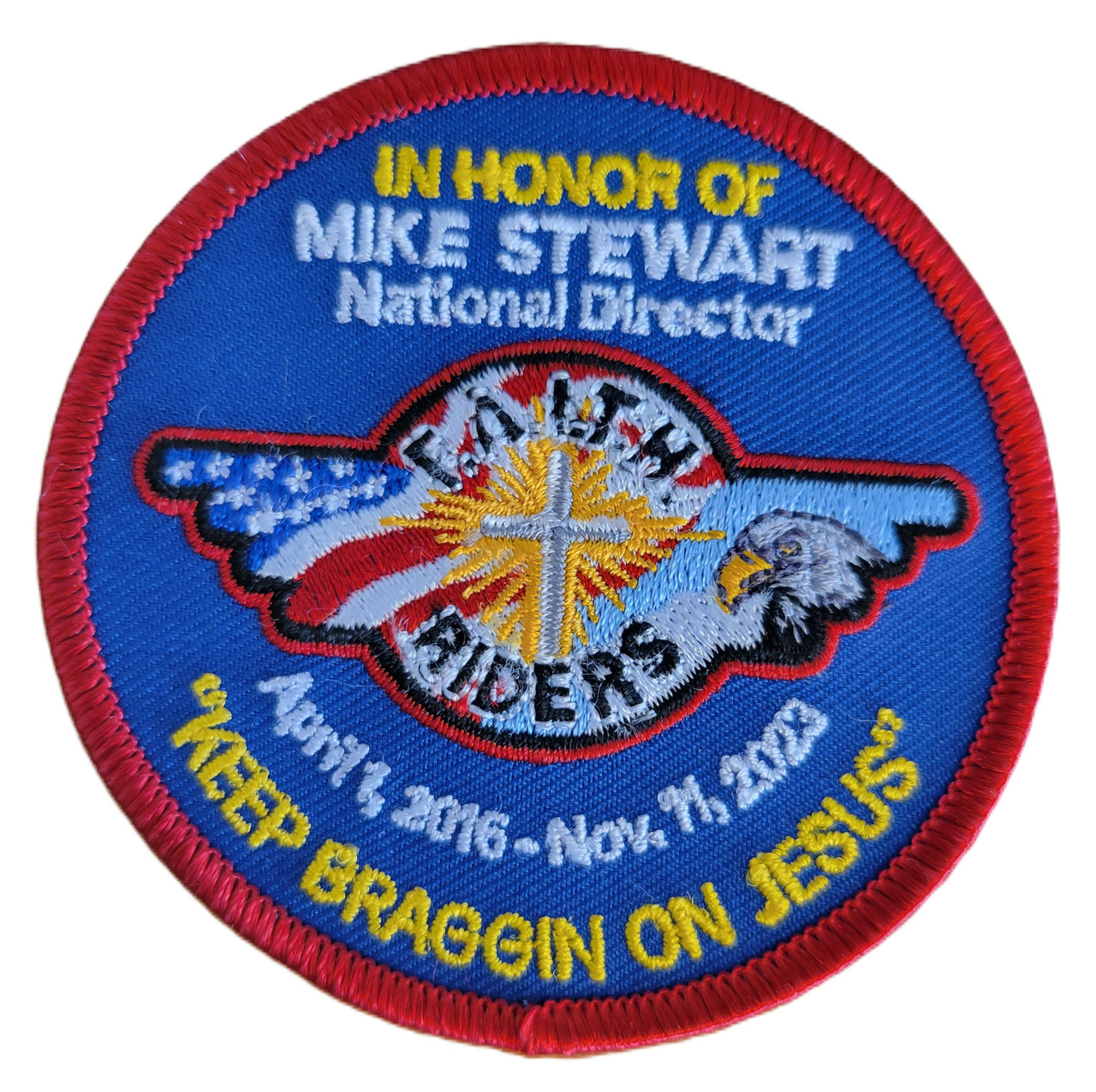 In Honor Patch - Mike Stewart - F.A.I.T.H. Riders