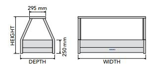Roband E24RD Straight Glass Hot Foodbar