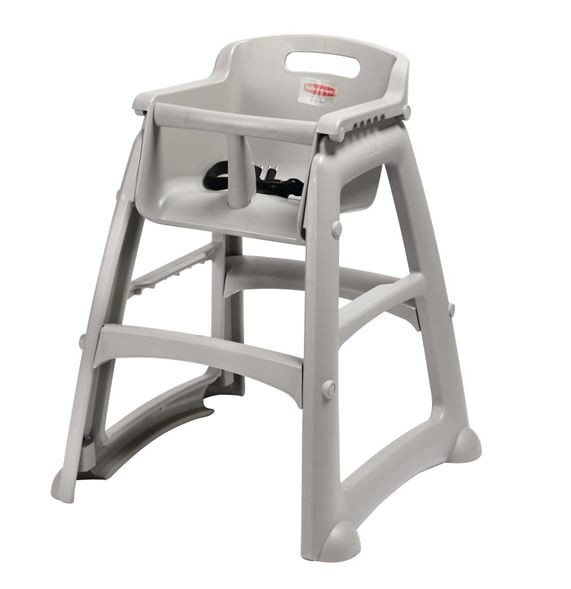 Rubbermaid M959 Sturdy Stacking High Chair Platinum