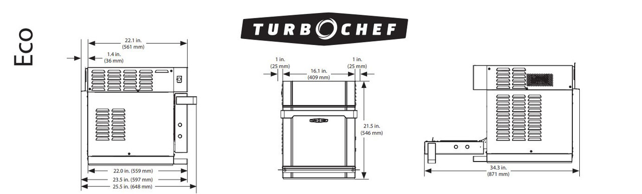 Turbochef ECO-9500-74-AK Rapid Cook Oven Stainless Steel