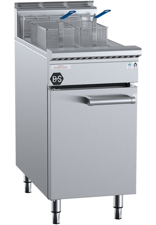 B+S Black Series TF-451S Turbo Fryer Split Pan