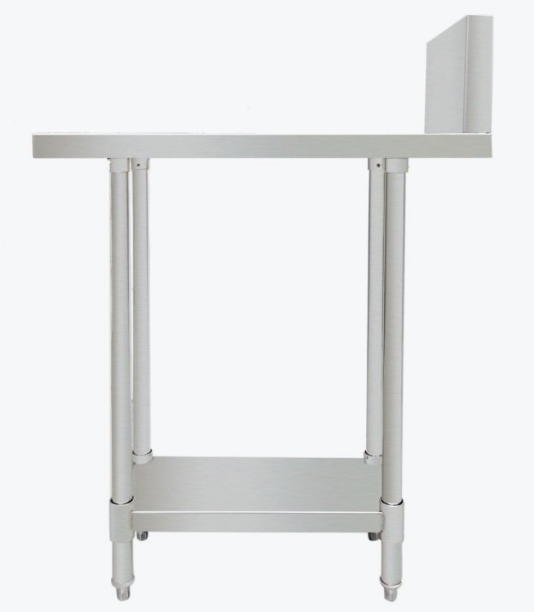 WBB-0300R Stainless Steel Kitchen Infill Bench with Splashback
