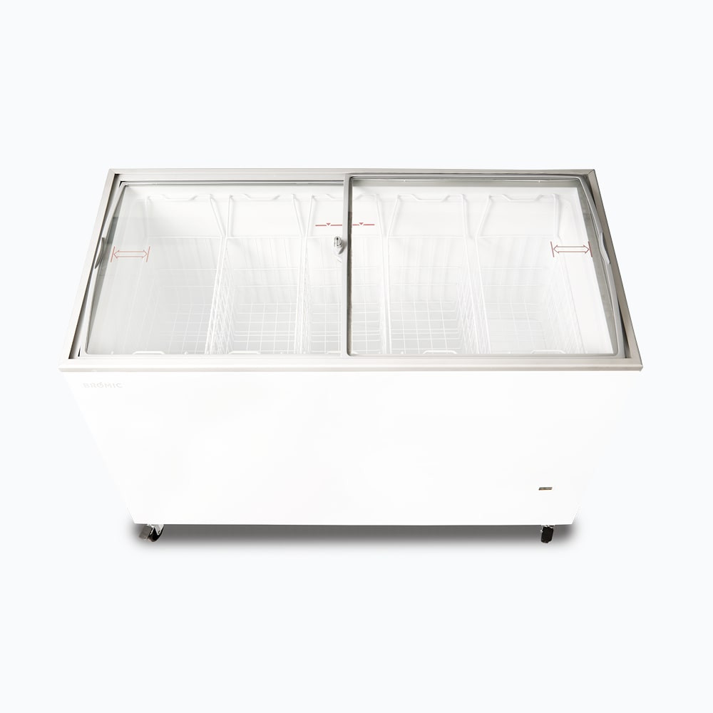 Bromic CF0400ATCG - Display Chest Freezer - 352L - Curved Glass Top