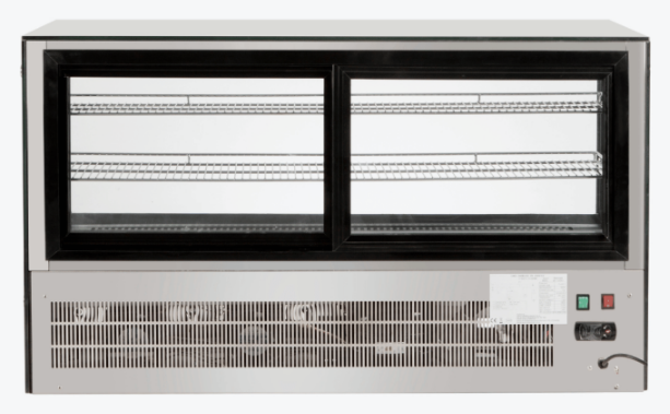 Counter top square 2 Shelves Glass cold food display - GN-1200RT