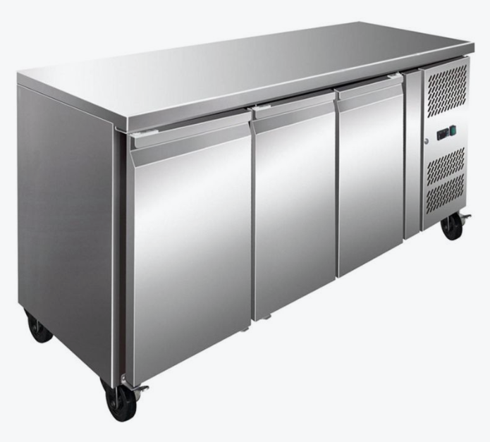 GN3100BT TROPICALISED 3 Door Gastronorm Bench Freezer
