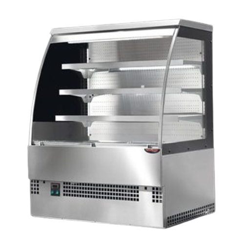 EVO150VSELF Mastercool Stainless Steel Finish Open Display Showcase 1505mm
