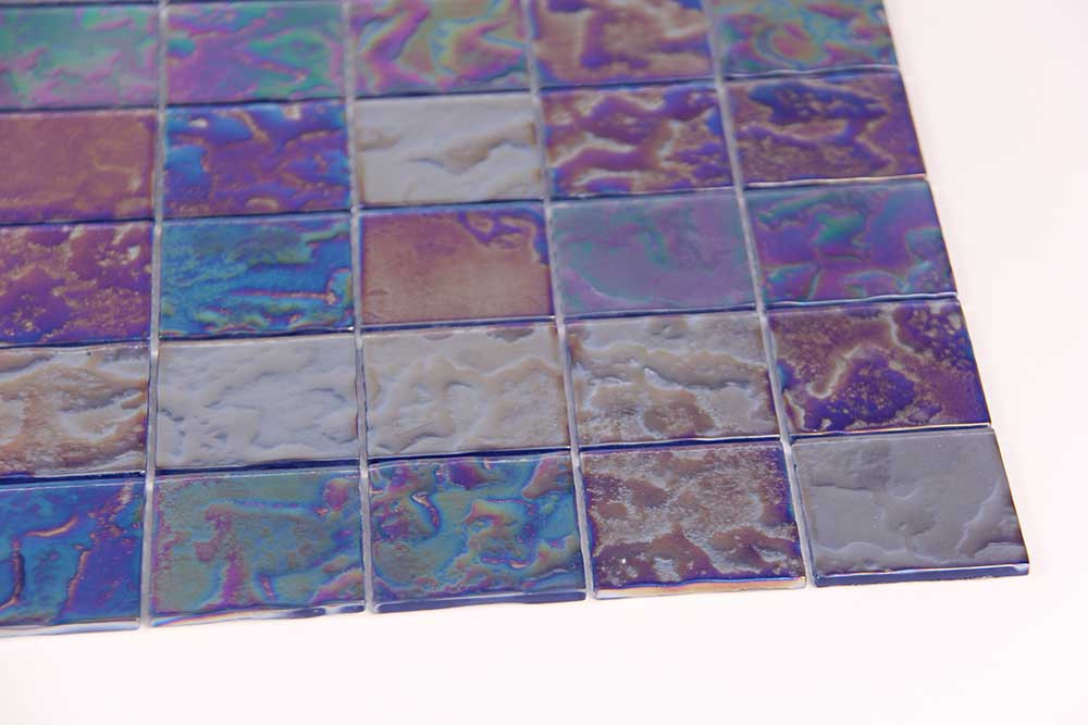 Beachwalk Multi Color Iridescent 2x2 Pool Tile