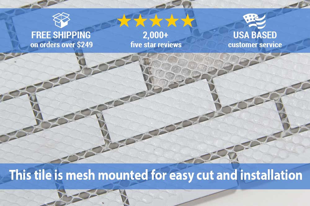 Gulf Beige Interlocking Linear Stone Metal Glass Mosaic Tile
