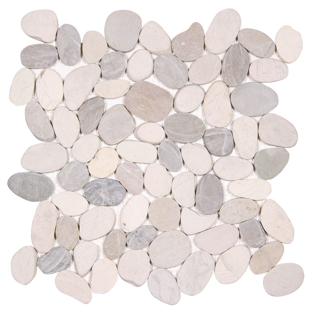 Dunes Multi Pebble Stone Sliced Tile