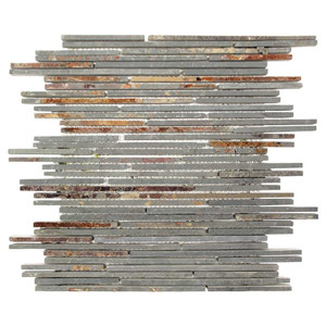 Ria Beige Linear Stacked Stone Tile