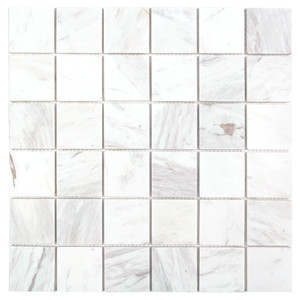 Tidal Calacatta Grey Subway Honed Marble Mosaic Tile