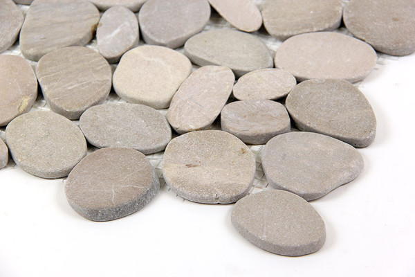 Dunes Beige Pebble Stone Sliced Tile