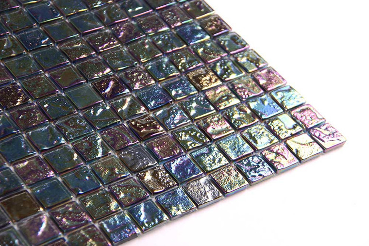 Beachwalk Multi Color Iridescent 1x1 Pool Tile